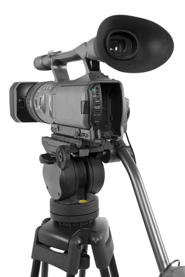 Studio TV Camera on Pedestal Stock Image - Image of television ...
