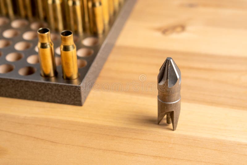 Production of Cartridges for a Rifle, Reload. Empty Shells and Tools ...