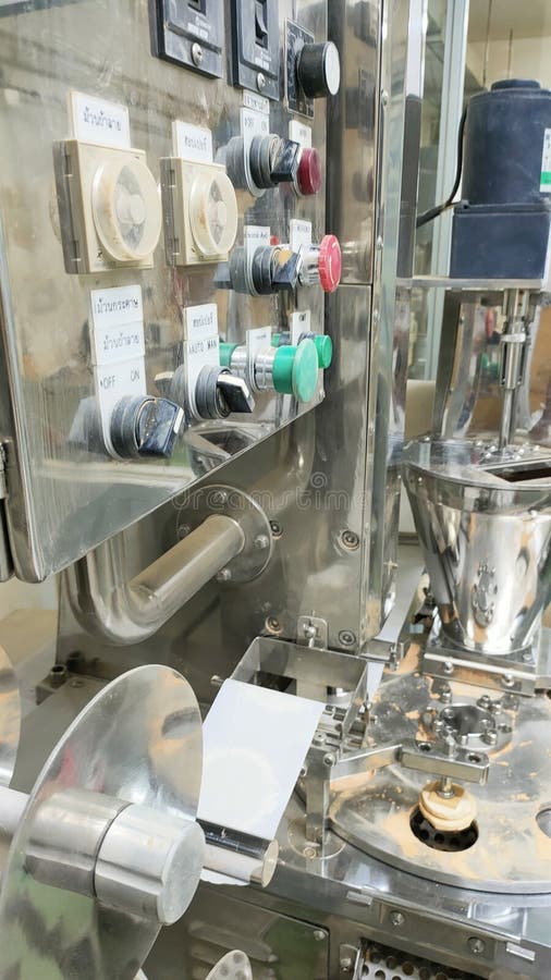 Production of Compact Powder in a Cosmetic Factory Stock Image - Image ...