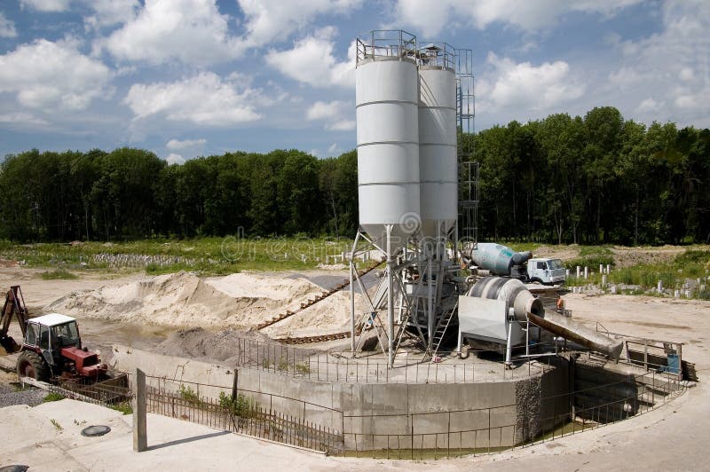 Small Cement Factory stock photo. Image of heap, conveyor - 23185378