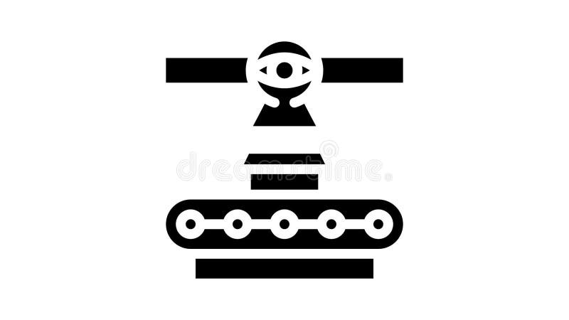 Production Control Glyph Icon Animation Stock Video - Video of ...