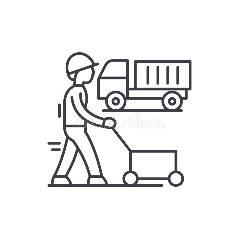 Production Cycle Line Icon Concept. Production Cycle Vector Linear ...