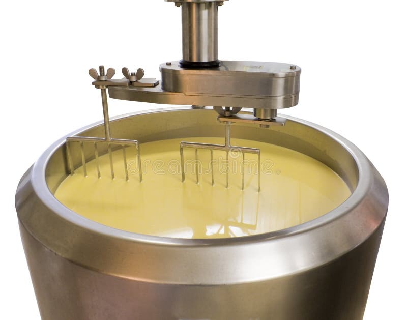 Machine De Production De Fromage Dans La Laiterie Moderne Photo stock ...