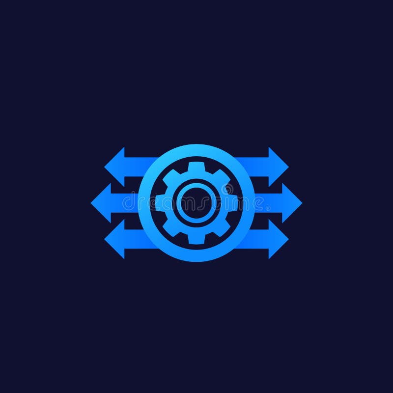 Production, Development Concept, Vector Icon Stock Vector ...