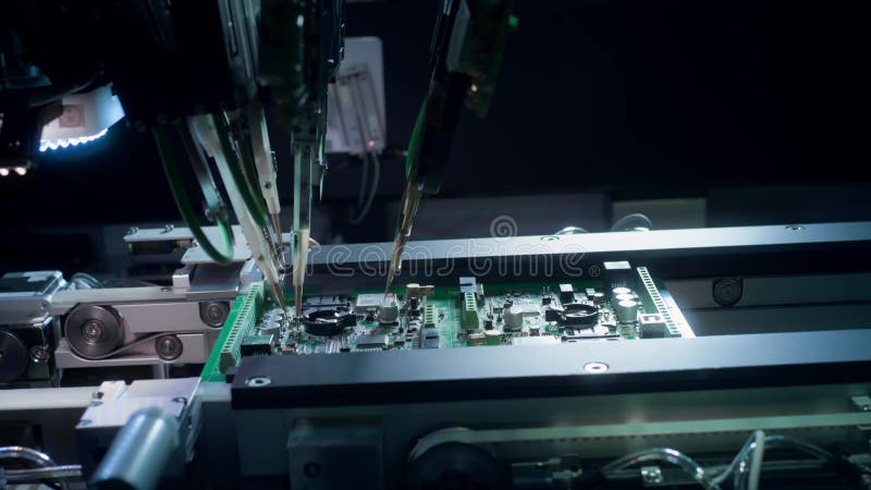 Production of Electronic Circuit Boards Stock Footage - Video of code ...