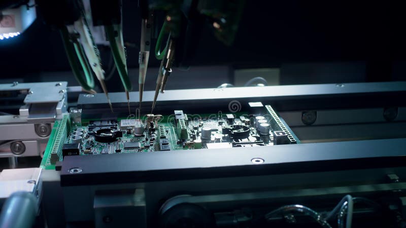 Production of Electronic Circuit Boards Stock Footage - Video of code ...