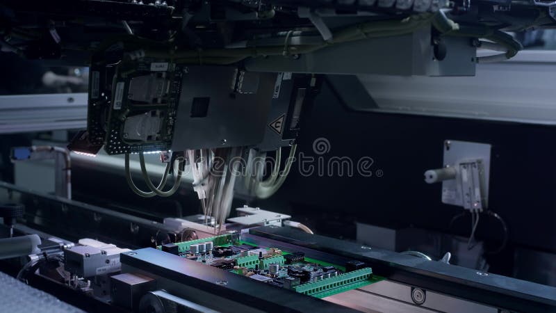 Production of Electronic Circuit Boards, Installation of SMD Stock ...