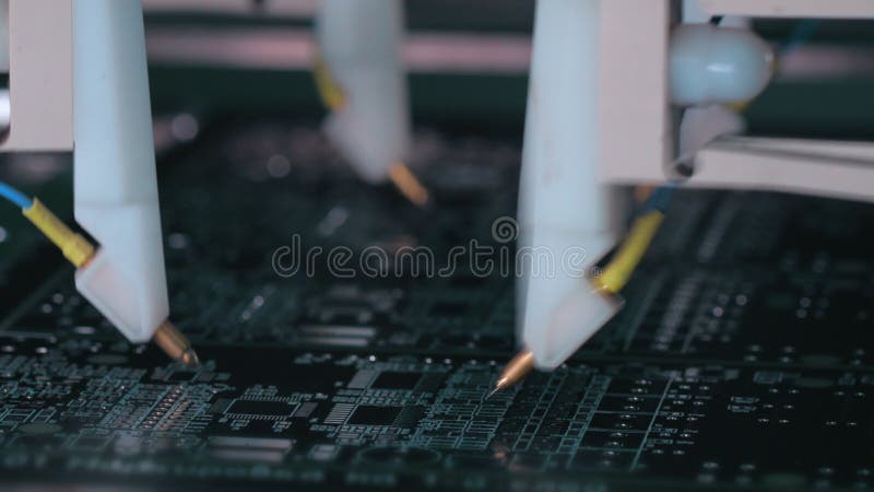 Needle Automatic Equipment Diagnoses and Tests Chips Stock Footage ...