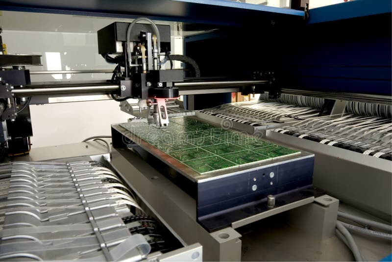 Production Electronic Component Stock Photo - Image of machine ...