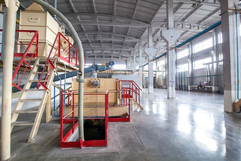 Production Facilities at Factory Producing Blocks Stock Image - Image ...