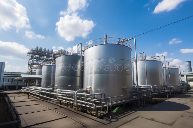 Production of Fuel. AI Generated Stock Illustration - Illustration of ...