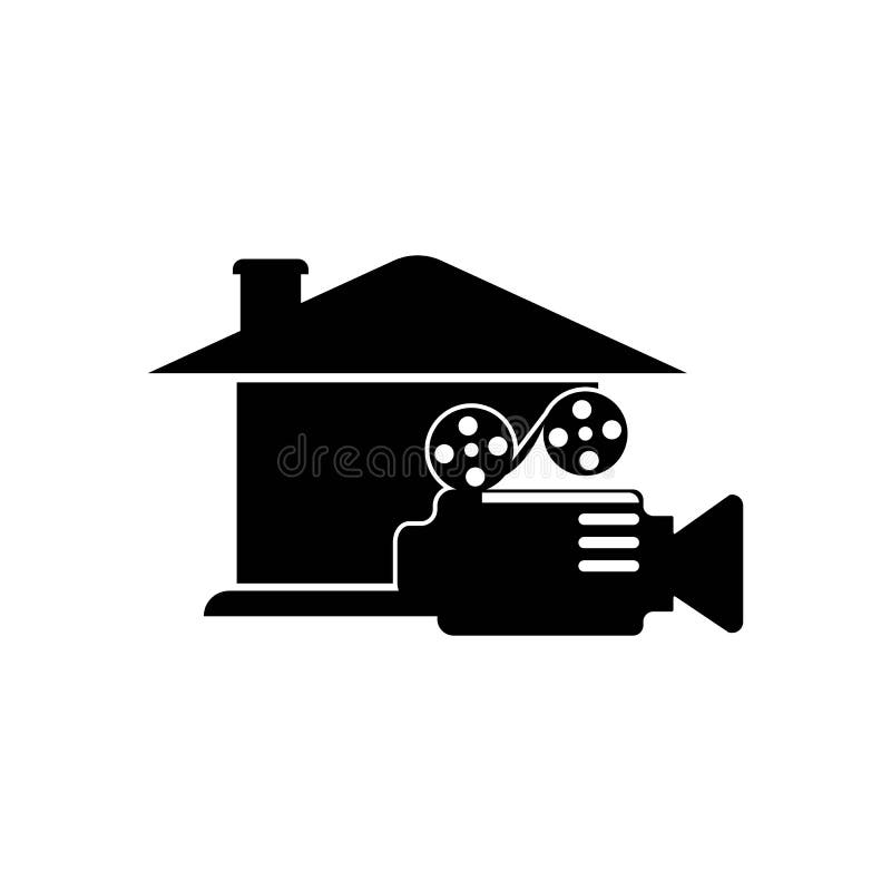 Production House Icon Logo Vector Stock Vector - Illustration of ...