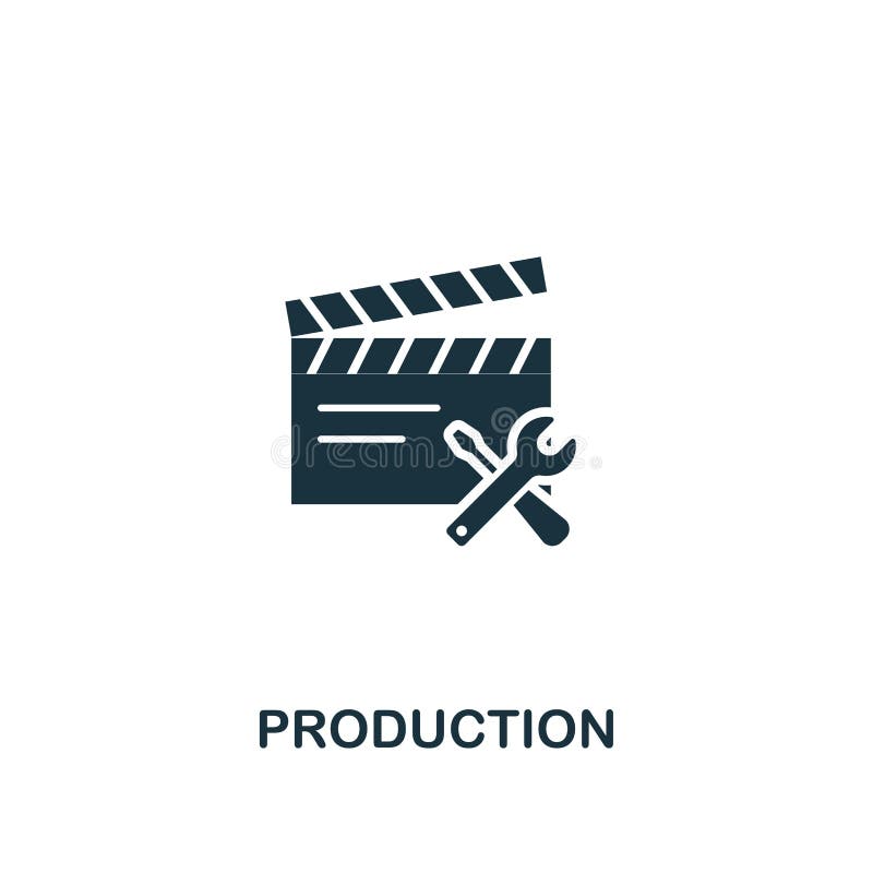 Production Icon. Premium Style Design, Pixel Perfect Production Icon ...