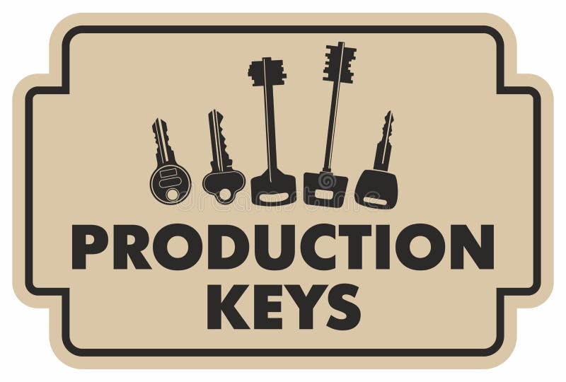 Production of Keys. Signboard Logo Stock Vector - Illustration of ...