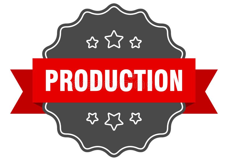 Production Label. Production Isolated Seal. Sticker. Sign Stock Vector ...