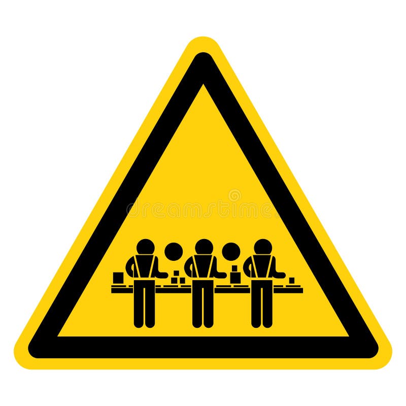 Production Line Area Symbol Sign, Vector Illustration, Isolate on White ...