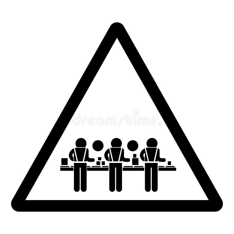 Production Line Area Symbol Sign, Vector Illustration, Isolate on White ...