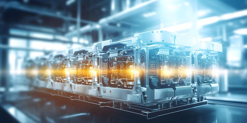 Production Line Creating Highvoltage Battery Modules for Electric ...