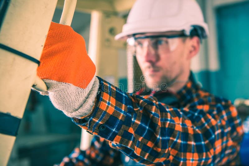 Production Line Forklift stock image. Image of work, business - 87100437