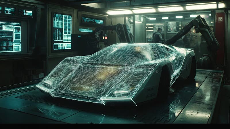 The Production Line of the Future Features a See-through 3D Car Model ...