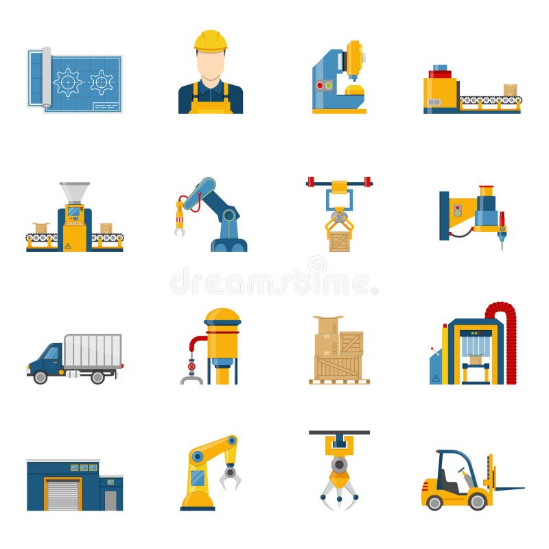 Production Line Icons stock vector. Illustration of check - 52247448 Production Line Icons stock vector. Illustration of check - 52247448