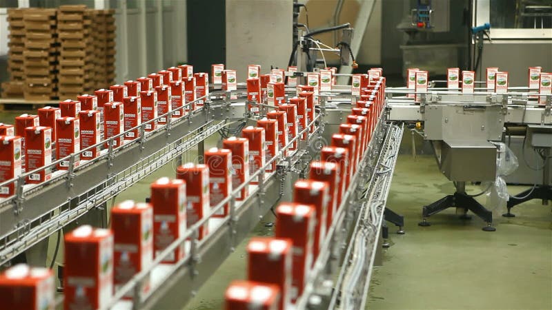 Production Line, Packing Food Stock Footage - Video of automated, clip ...