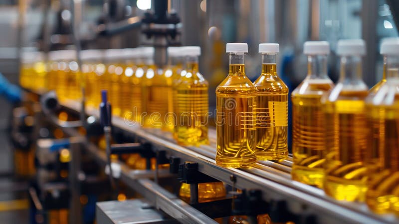 Production Line, Process of Manufacturing Products in Factory Stock ...