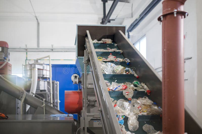 Production Line for the Processing of Plastic Waste in the Factory ...