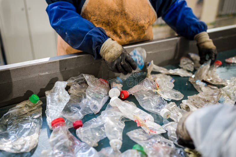 Production Line for the Processing of Plastic Waste in the Factory ...