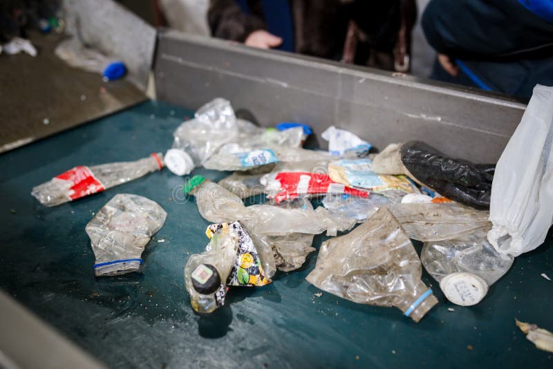 Production Line for the Processing of Plastic Waste in the Factory ...