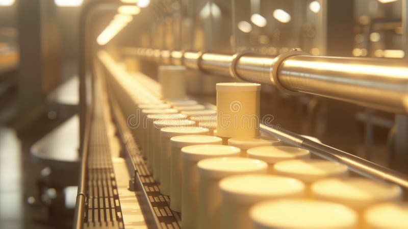A Production Line of Tin Cans in a Food Processing Plant. AIG51A Stock ...