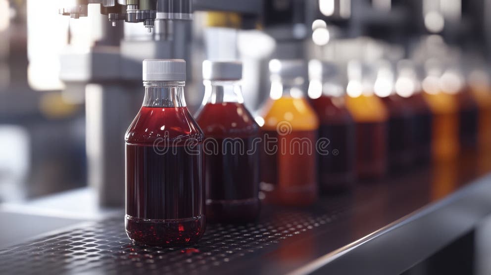 Production Line Utilizing Artificial Intelligence for Beverage Bottling ...