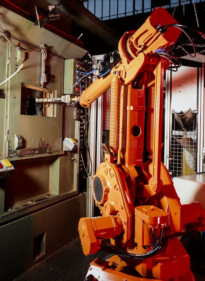 Robotic Arm, Mechanical Hand, Industrial Robot Manipulator Concept. AI ...