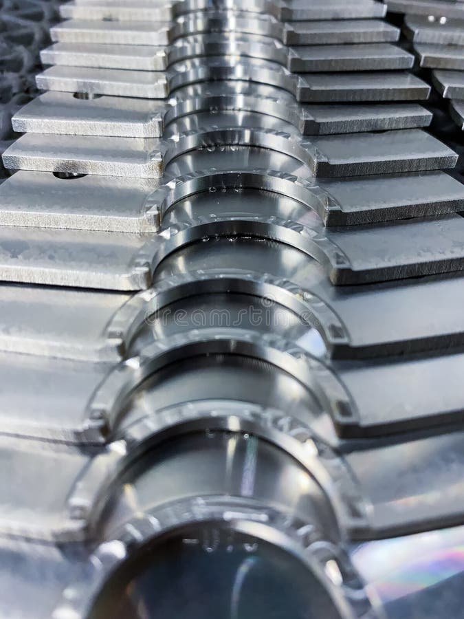 Production of Metal Products for Mechanical Engineering Stock Photo ...