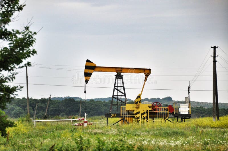Production of mineral oil stock photo. Image of gasoline - 56077604