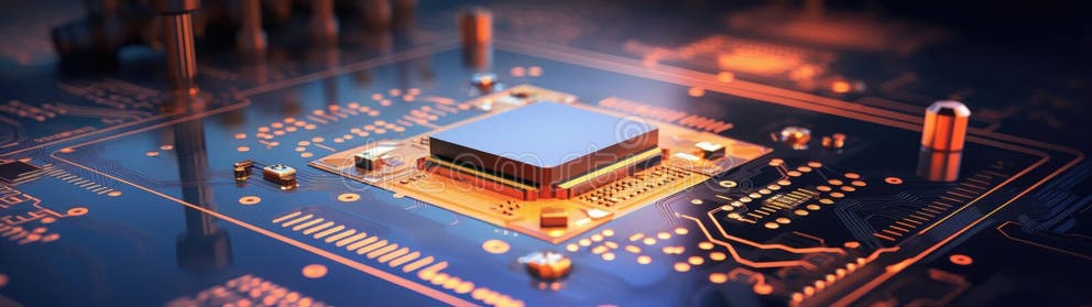 Production of a Modern Microprocessor Stock Photo - Image of quantum ...