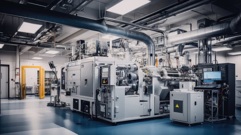 Production pilot plant stock illustration. Illustration of automation ...