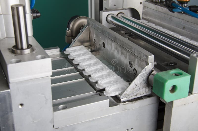 Production of Plastic Juice Box Cover Stock Photo - Image of produce ...