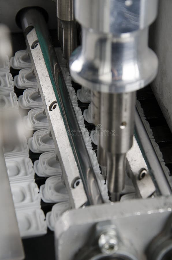 Production of Plastic Juice Box Cover Stock Photo - Image of product ...