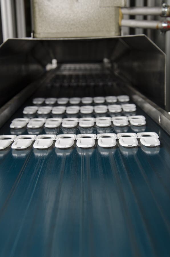 Production of Plastic Juice Box Cover Stock Image - Image of iron ...