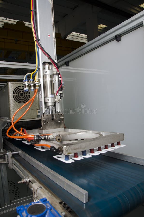 Production of Plastic Juice Box Cover Stock Photo - Image of program ...