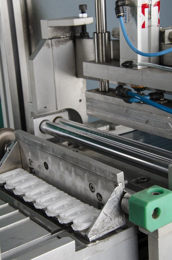 Production of Plastic Juice Box Cover Stock Image - Image of protection ...