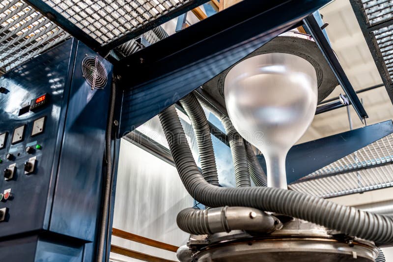 Production of Plastic Packaging in a Factory on an Automated Line Stock ...