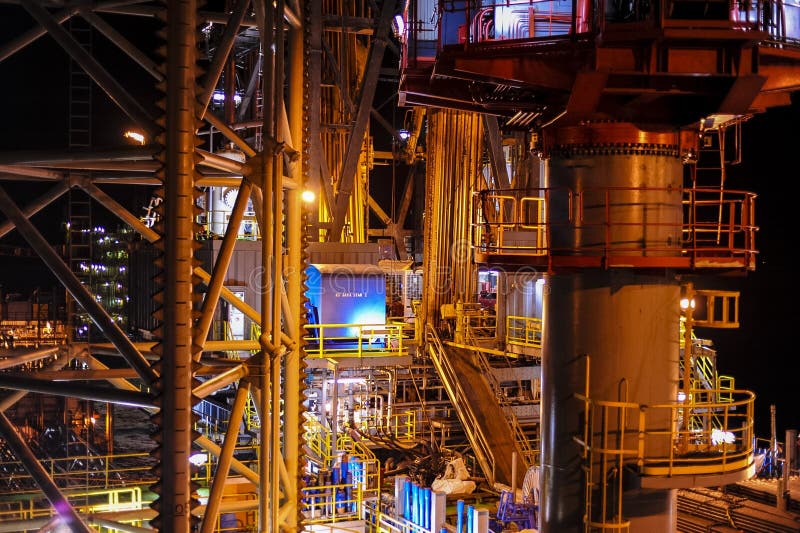 Production platform editorial stock photo. Image of lonely - 61000228