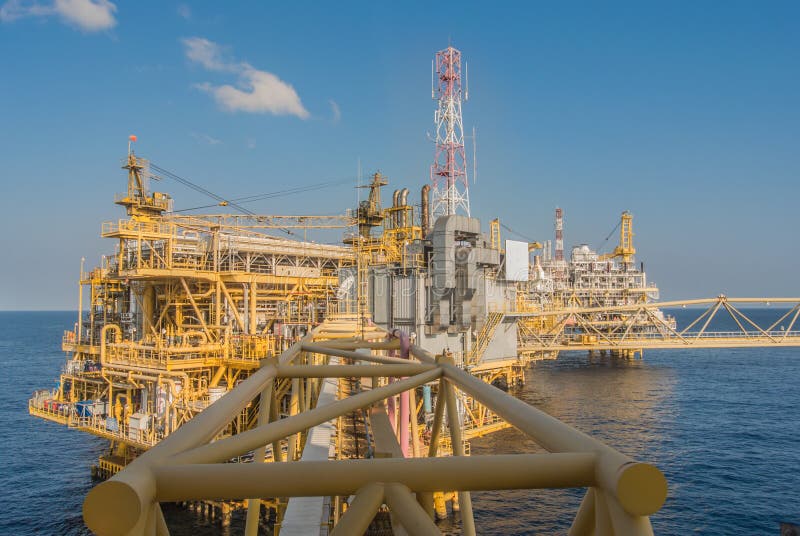 Production platform stock image. Image of natural, machine - 51318521