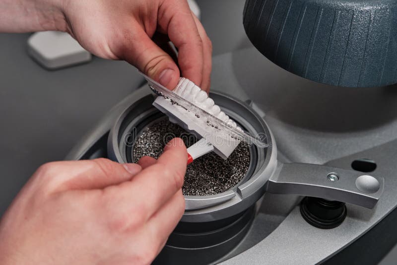 Production Process of the Clear Aligner. Orthodontic Clear Aligner ...