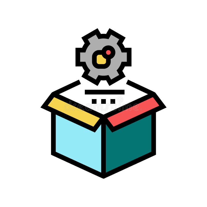 Production Process Color Icon Vector Illustration Stock Vector ...