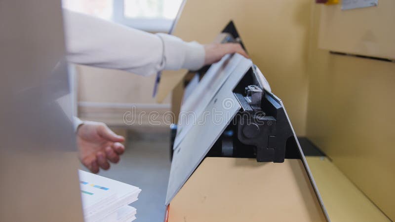 Production Process in the Printing House Stock Image - Image of ...
