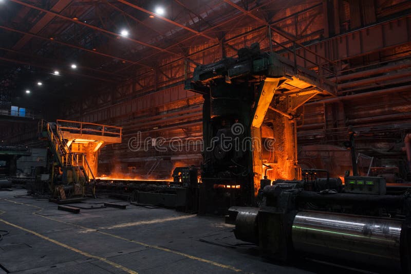 The Production Process in the Rolling Mill Stock Image - Image of form ...