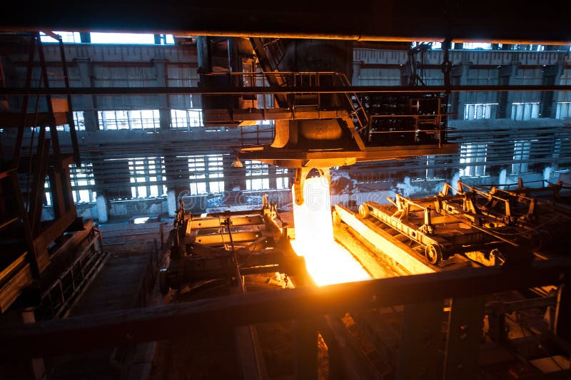 The Production Process in the Rolling Mill Stock Image - Image of ...